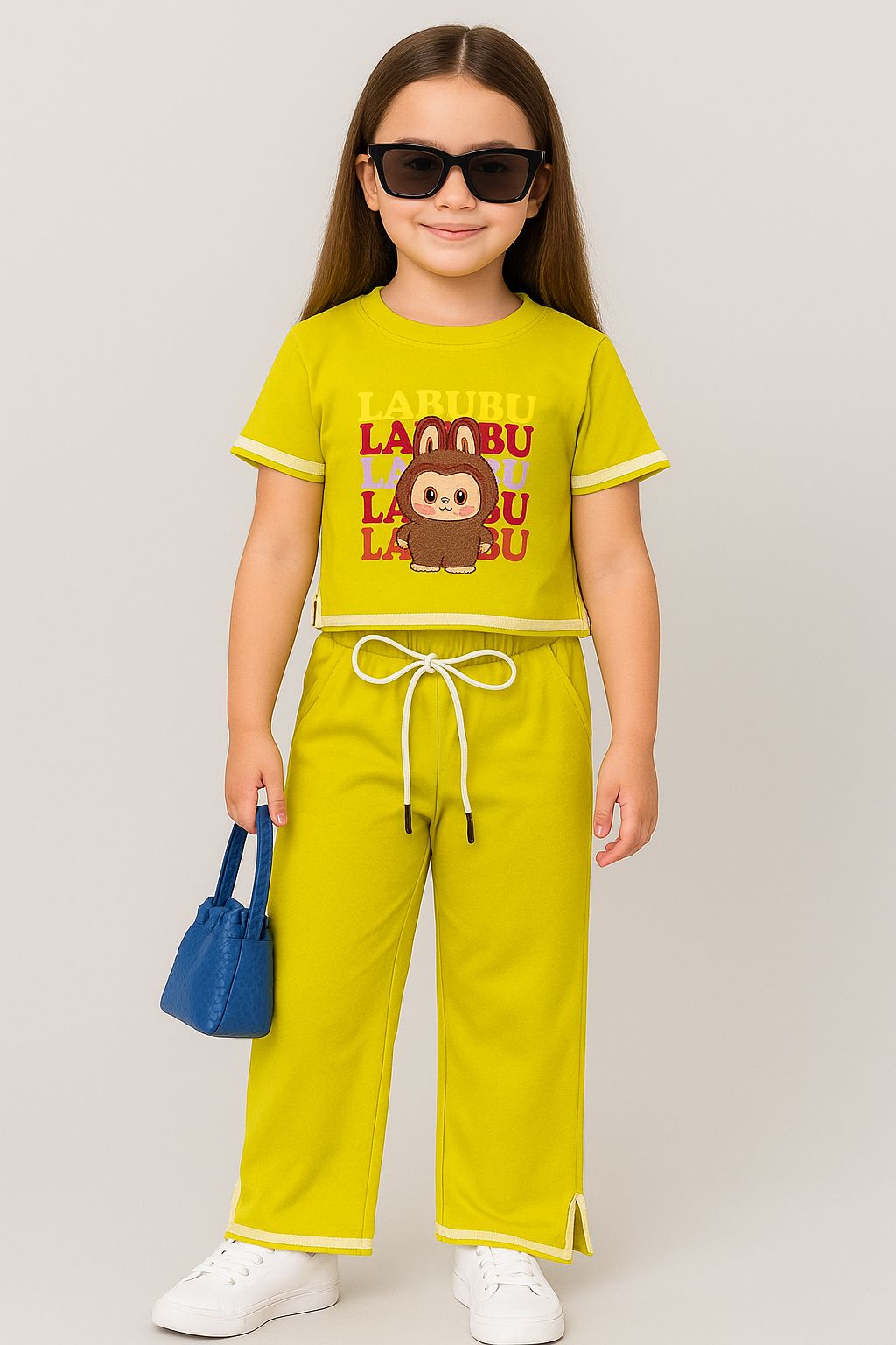 Girl's Mustard Yellow Labubu Co-Ord Set [GCS-7188](4-12 Years) – Kriss ...