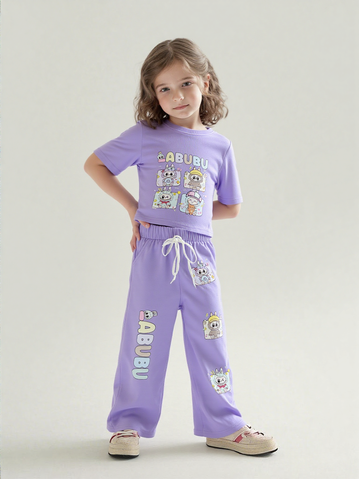 Girl's Labubu Lavender Co-Ord Set [GCS-6932] (3-11 Years) – Kriss n Kross